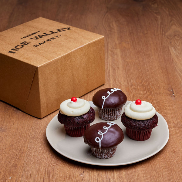 Chocoholic Cupcake Box of 4 - Noe Valley Bakery