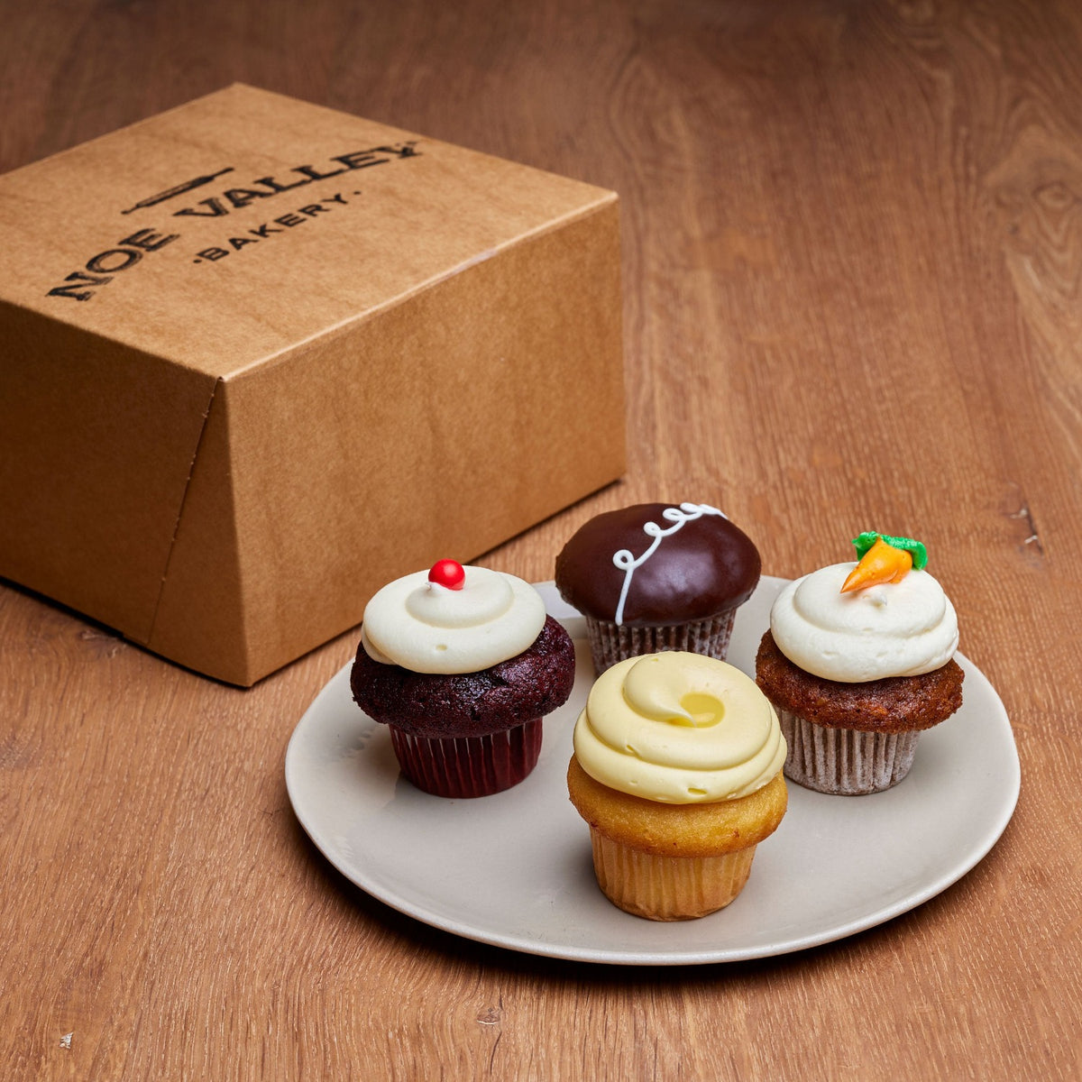 Fan Favorite Cupcake Box of 4 - Noe Valley Bakery
